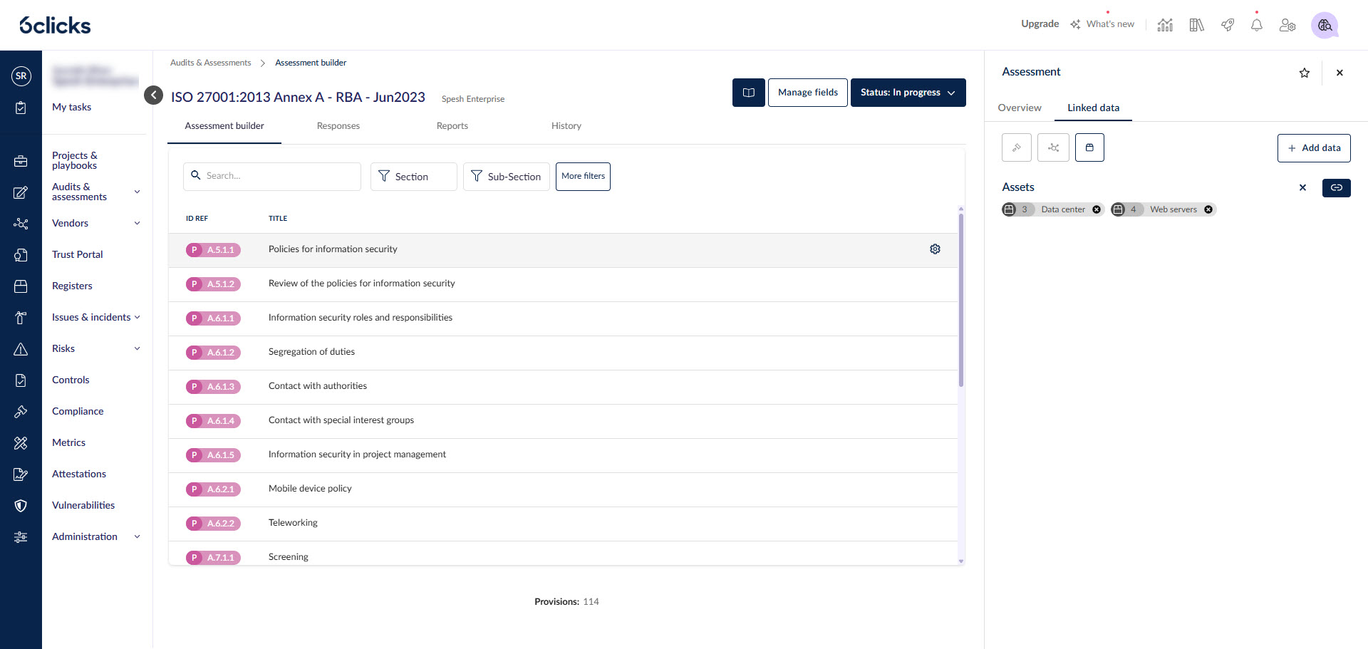 Introducing assessment scope definition for more focused assessments